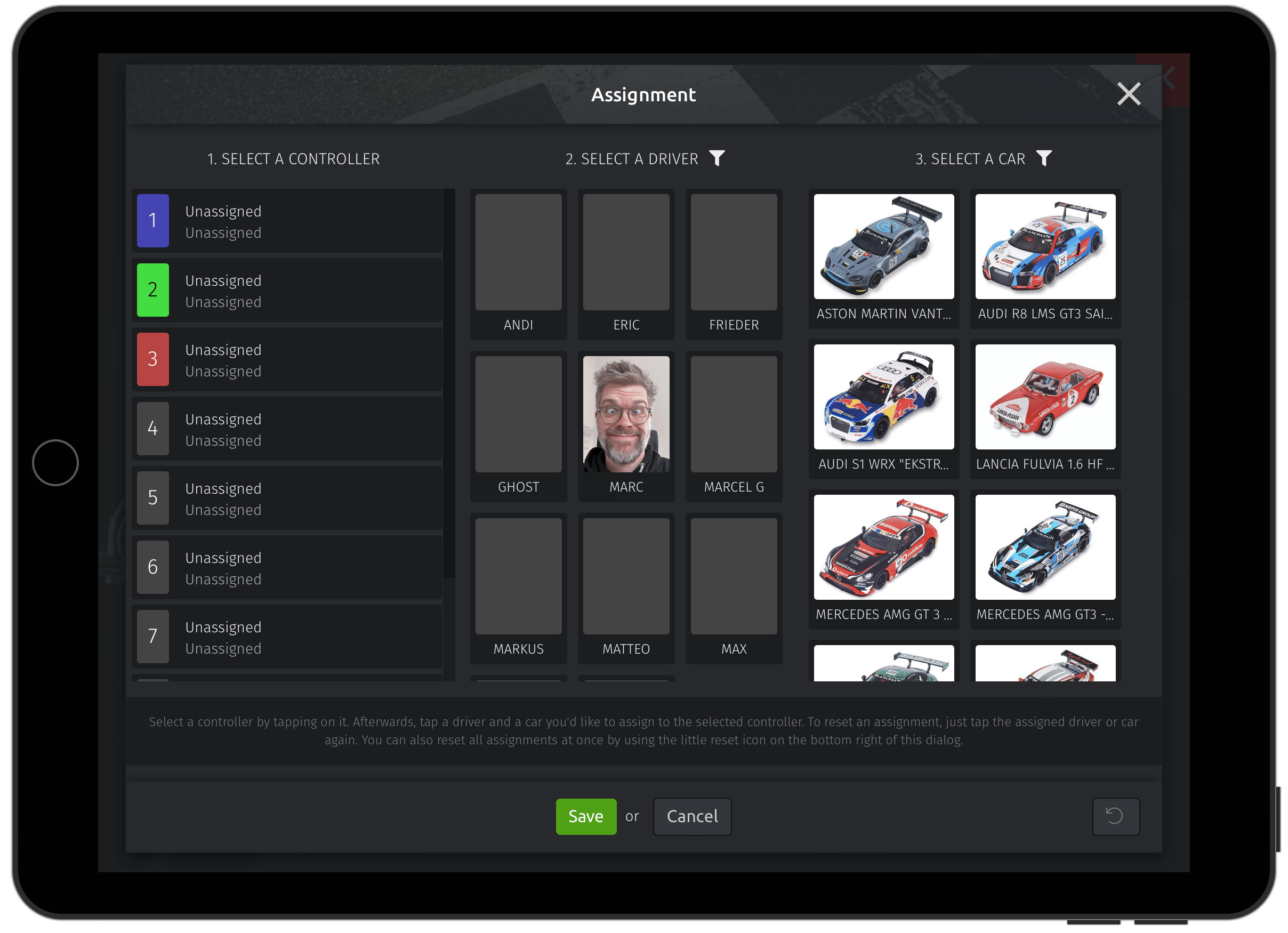 Pairing & Assigning - SmartRace for Scalextric ARC